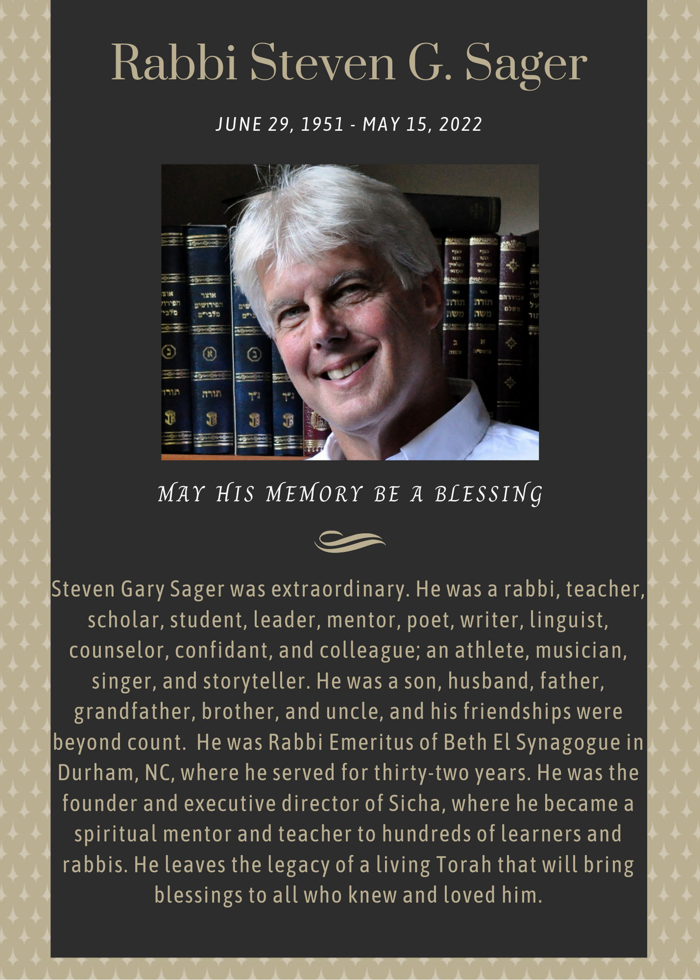 steve-sager-obit3 | Sicha – Continuing the Conversation